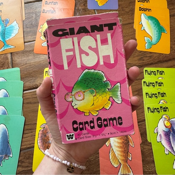 Whitman | Games | Vintage 98s Giant Fish Card Game Multicolor Missing 2 ...